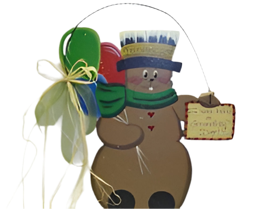 Small I was born on Wire Sign – Punxsutawney Phil's Official Souvenir Shop